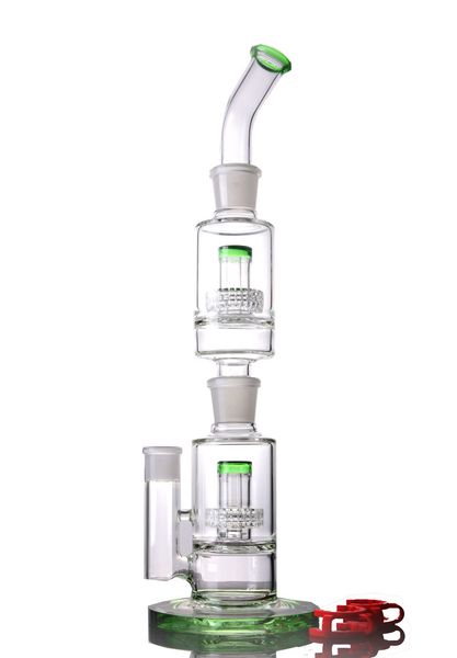 2021 Big Glass Bongs Assemble Glass Pipes Large Recycler With Stereo ...