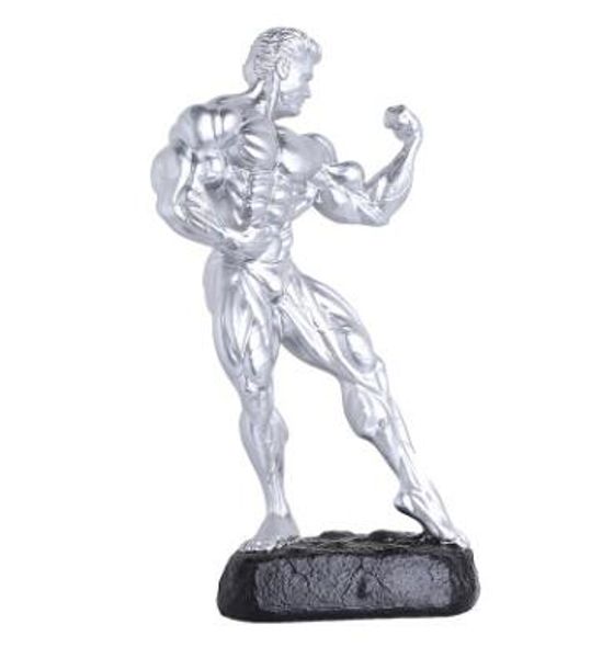 2021 New Male Bodybuilder Resin Painted Statue Men Sexy Fitness Gym ...