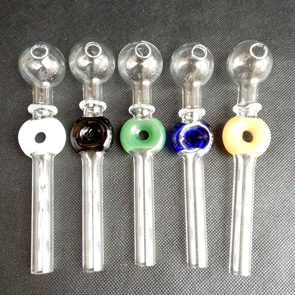 2020 Glass Hand Straw Dab Pipes Rig Stick 15cm/20cm Oil Burners Smoking ...