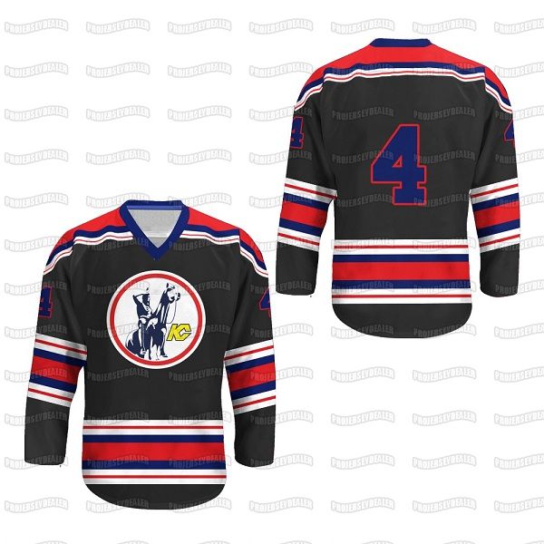 2021 4 Kansas City Scouts Custom Hockey Jersey Any Number Any Name All ...