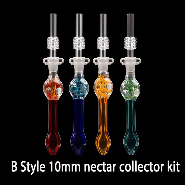 2021 Glass NC Kit With Quartz Tips Dab Straw Oil Rigs Silicone Smoking ...