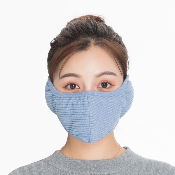 2021 Winter Warm Cotton Flannel Face Ear Cover Mask Biker Cyling Motor ...