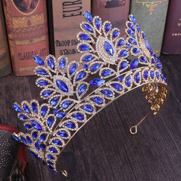 Big Bridal Crowns Luxury Crystals Princess Wedding Bridal Tiara Crown