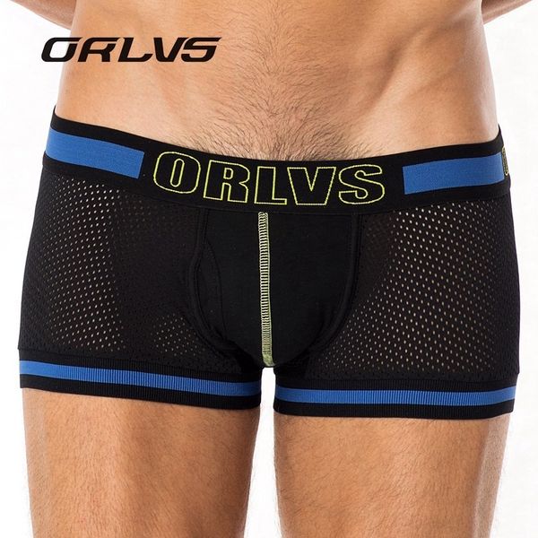 2020 Orlvs Brand Men Underwear U Pouch Sexy Underpants Cuecas Mesh