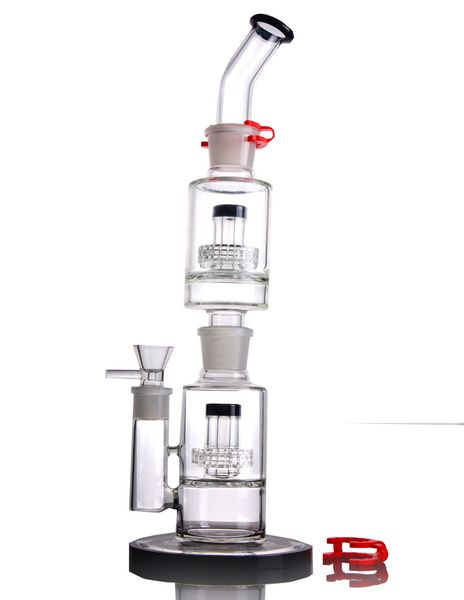 2021 Big Glass Bongs Assemble Glass Pipes Large Recycler With Stereo ...