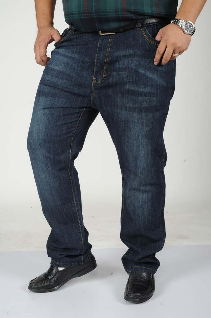 2014 Rushed Fat Size Men Clothing Baggy Jeans High Waist Jeans Elastic ...