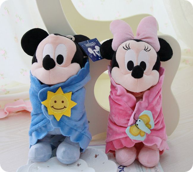 Wholesale-35cm Baby Toys Mickey Mouse And Minnie Mouse Mini Lovely ...