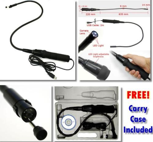 USB Flexible Snake Scope Camera Borescope Waterproof CE Homealarm From ...