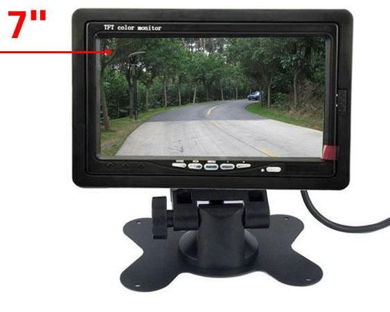 Car 7 Inch Pillow TFT LCD Color Monitor 2CH Video Input Car Monitor ...