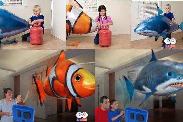 2017 Inflatable Toy Helium New Animal Planet Blimp Rc Nib Rc Flying ...