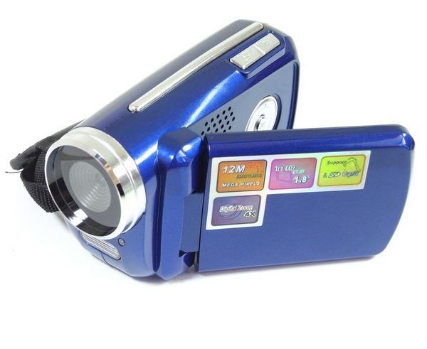 New Mini Digital Video Camera Dv Camcorder 12mp 4xzoom 1.8 Lcd Blue ...
