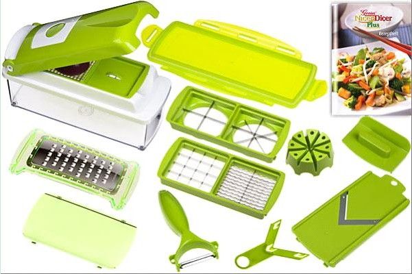 2017 Genius Nicer Dicer Plus Multi Chopper New Kitchen Slicer From Tass ...