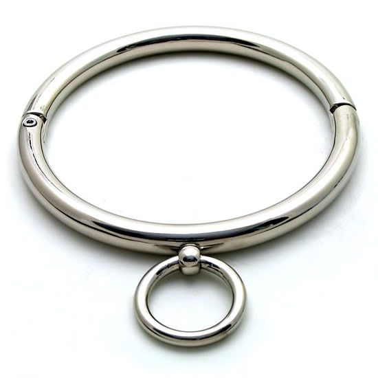 Alloy Rolled Stainless Steel Slave Collars / Chrome Slave Neck Ringx ...