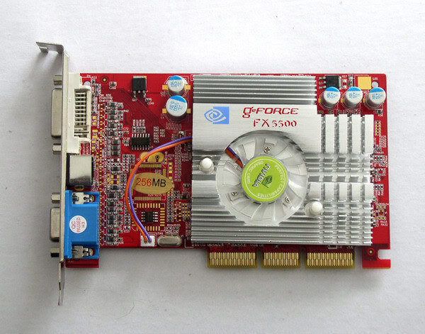 NVIDIA GeForce FX 5500 256MB AGP 4X 8X Video Card Vga From Pcshop3c ...
