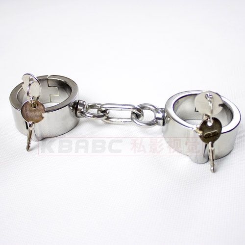 Stainless Steel Heavy Duty Wrist Manacles Dungeon Irons With Round Lock ...