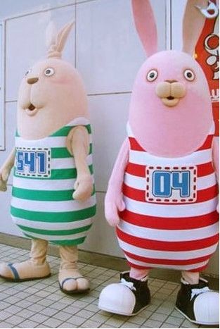 Usavich Prison Rabbit Cartoon Mascot Costumes Chirstmas Halloween Fancy ...