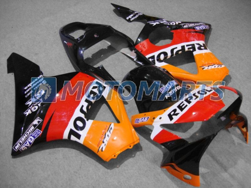 Free Customize Orange REPSOL Fairings Kit For Honda CBR900RR 954 2002 ...
