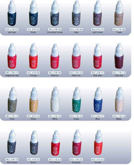 Permanent Makeup Ink Bio Touch Micro Pigment Cosmetic 15MLKits Supply ...