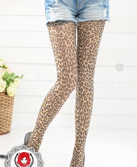 2021 Stockings Fashion Leopard Pantyhose Fine Leopard Stockings ...
