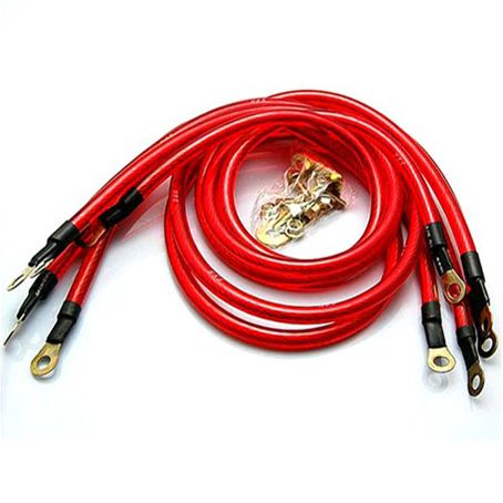 5 Piece Car Grounding Wire Kit 4 AWG Universal Earth Cable 5-Piece Car ...