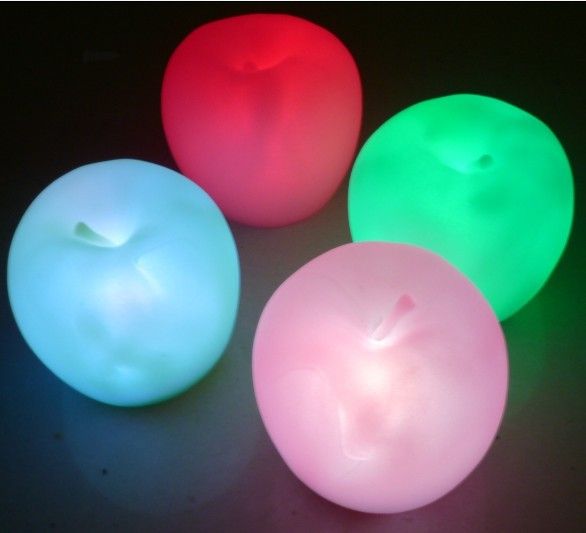Changeable Colors Led Apple Lamp,Apple Light,Table Desk Lamp For ...