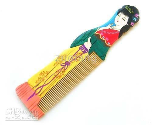 CraftyCombs Hand Painted Wooden Hair Combs Festive Chinese Style From ...