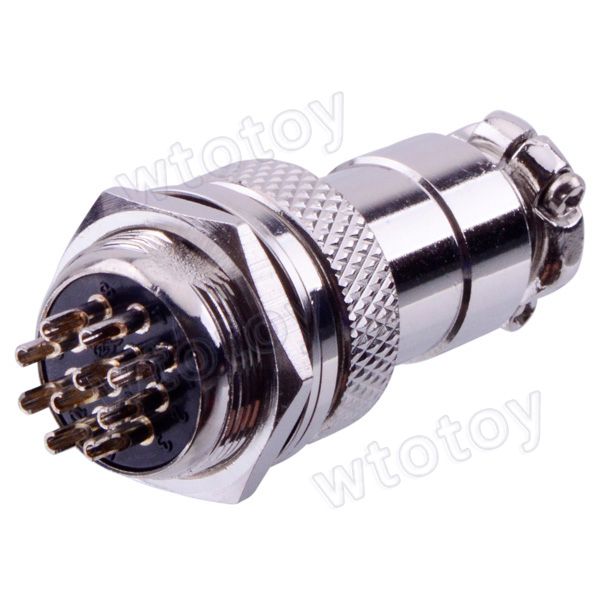 2019 5 X 10 Pin Male & Female Panel Connector GX16 Circular Connector ...