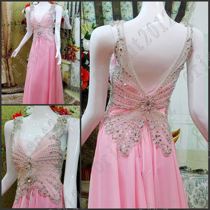 2016 New Unique Design Crystals Beads Designer Fashion Evening Gowns ...