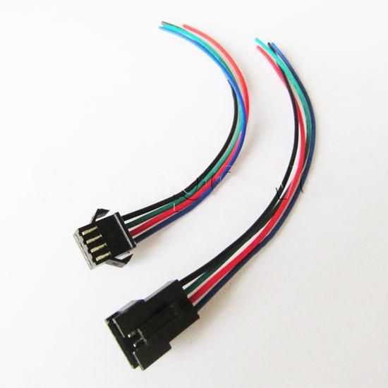 RGB Connector Cable Male Female For 3528 5050 RGB LED Strip Led Bar ...
