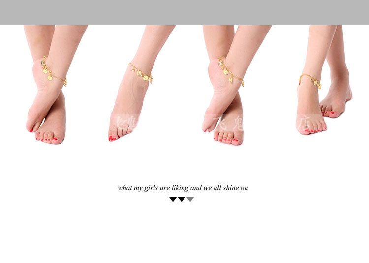 Belly Dance Bells Foot Jewelry Set Stunning Traditional Anklets Chain ...