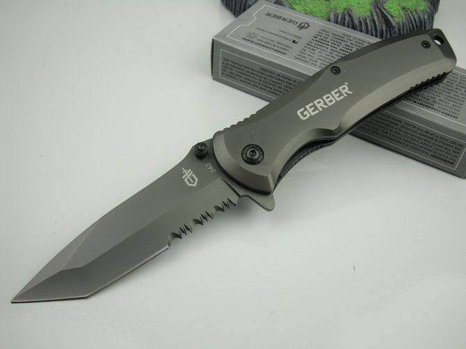 Mini Gerber 342 Pocket Knife T Folding Blade Survival Camping Hiking ...