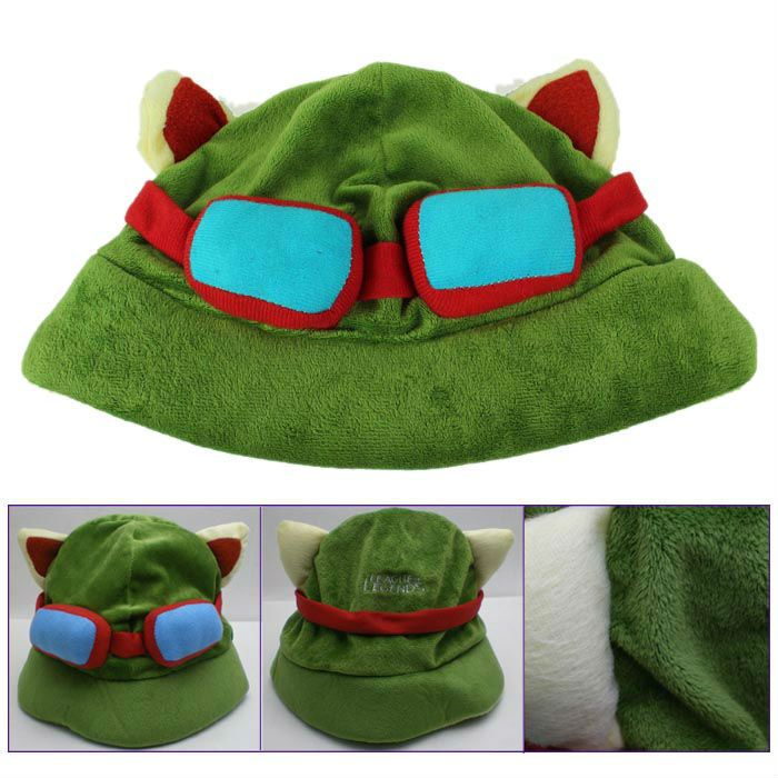 League of Legends Cosplay Cap Hat Teemo Hat Plush+ Cotton LOL Plush ...