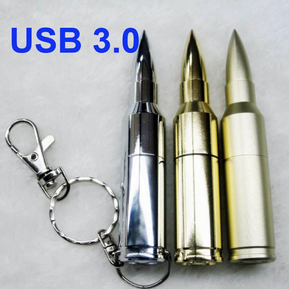 Pendrive Bullet Shape USB3.0 Flash Drive 32GB 64GB Real Capacity Memory ...