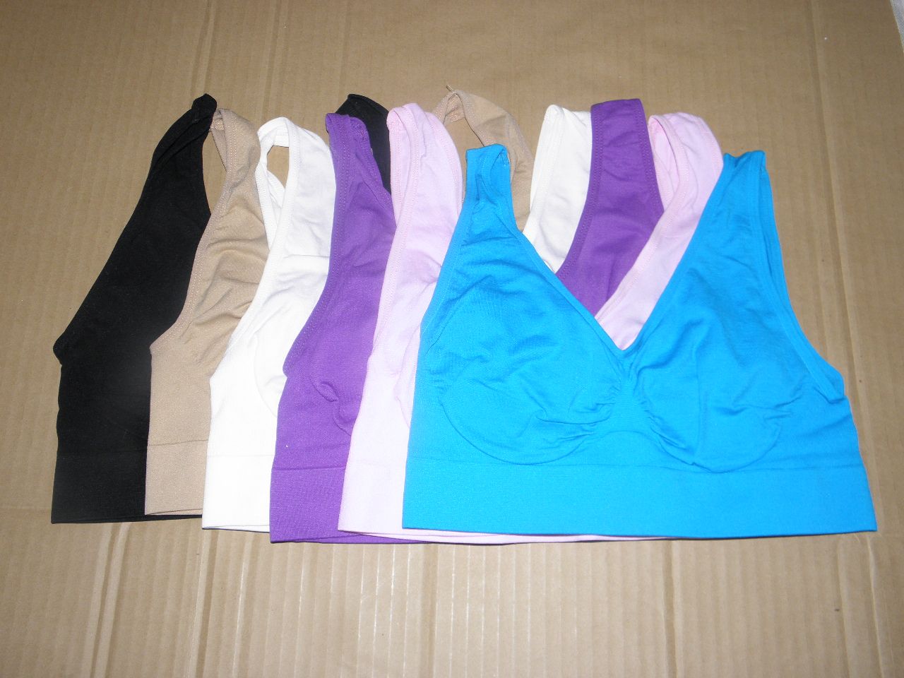 CPA ! 1 X HOT Sexy Bra,Seamless Pullover/V Neck,Wide Shoulder Straps ...