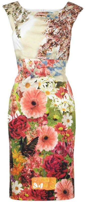 Women Fashion Scenery Print Dress Sex Flower Girl Party Dress From