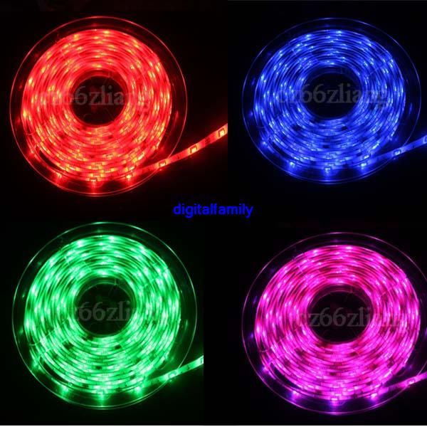 Waterproof 5050 Cool White Warm Led Strips Red Blue Single Color 5M ...