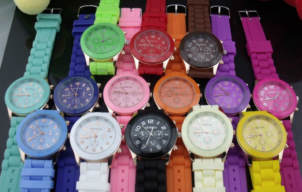 Luxury Mint Green Geneva Watch New Style Alloy Shell Shadow Geneva ...