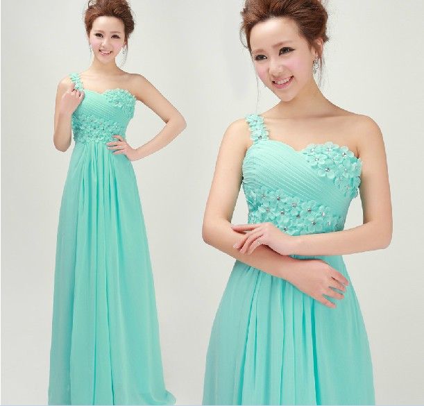 Wonderful Fashion Elegant One Shoulder Crystal Sweeaheart Sequin Beaded