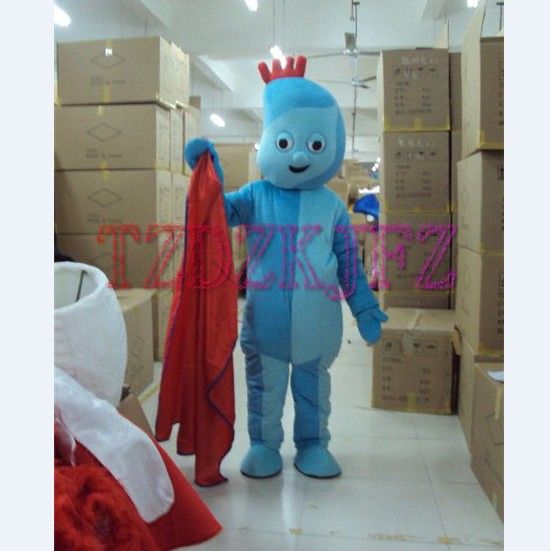 Blue Iggle Piggle Mascot Cartoon Costume Halloween Costume De Noël ...