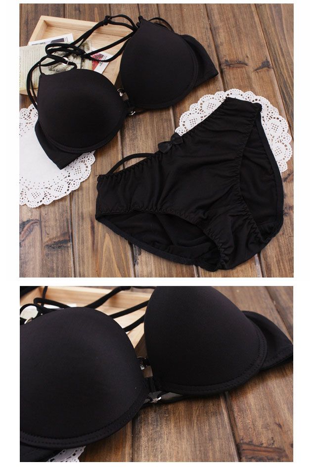Newest Arrivals Womens Sexy Front Fastening Closure Unique Line Back