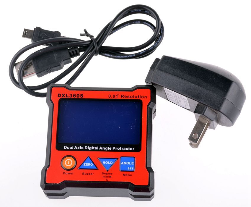 V2 Digital Protractor DXL360/S/C Inclinometer Dual Axis Level Measure ... V2 Digital Protractor DXL360/S/C Inclinometer Dual Axis Level Measure ...