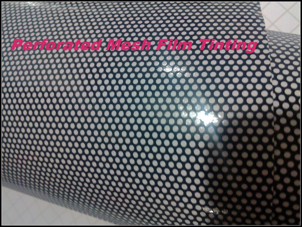 Top Quality Perforated Window Film, Black Mesh Film Headlights Tinting ...