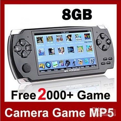 4.3 Lcd Game Console Pmp Mp4 Mp5 Player 8gb Free 2000+ Games Media ...