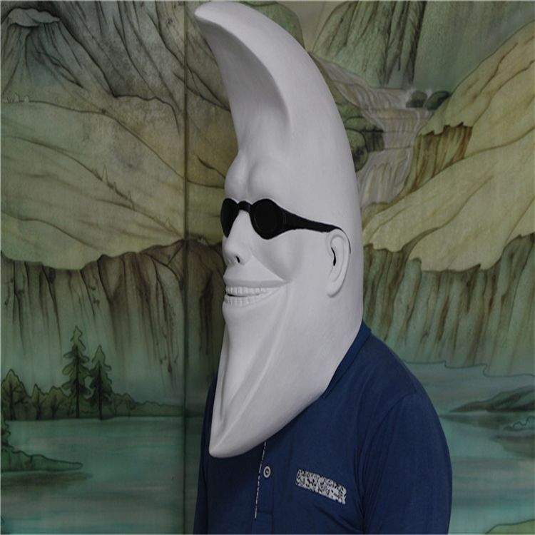 Moon Man Mask Funny MacDonald Moon Latex Head Mask Halloween Mask ...