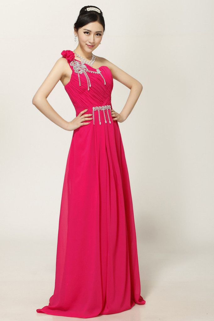 Designer Red Modest Formal Prom Dresses Sequin Crystal Long One ...