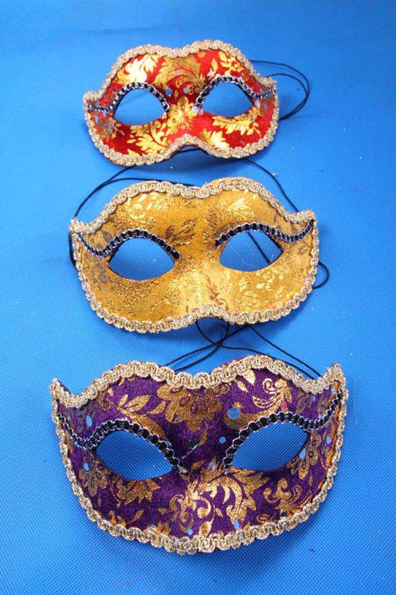 Unisex Halloween Christmas Mardi Gras Masquerade Flat Cloth Band Edge ...