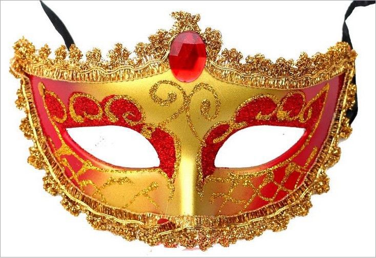 Wholesale Promotion Selling Party Mask New Wedding Gift Gold Fashion ...