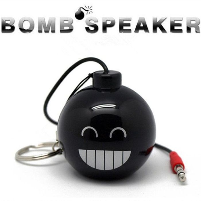 2019 Mini Portable USB Bomb Design Mp3 Speaker Stereo Music MP3 Player ...