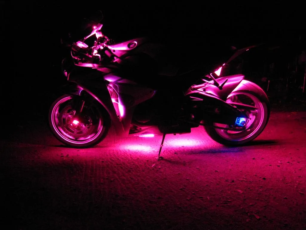 Light Kit NOUVEAU RGB R / C 7 LED SMD Couleur Motorcycle, Kawasaki ...