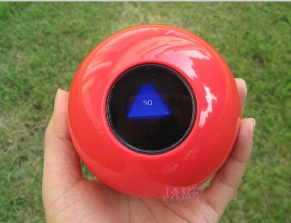 English Version 10 CM Red Magic 8 Ball Magic Prophecy Ball Magic ...